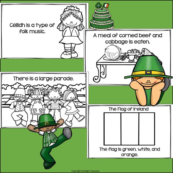 Saint Patrick's Day Mini Book for Early Readers: St. Patrick's Day ...