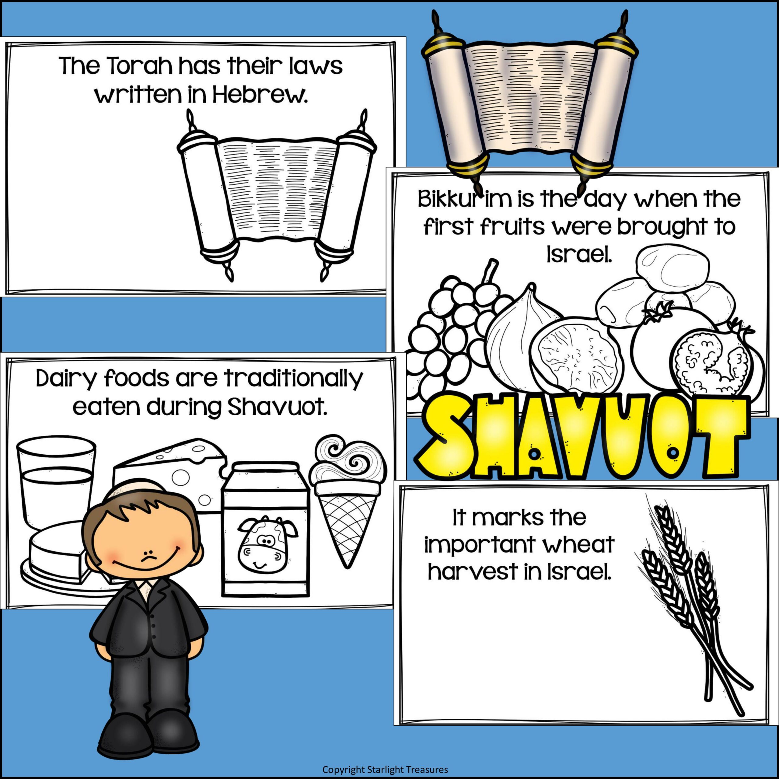 Shavuot Mini Book for Early Readers | Made By Teachers