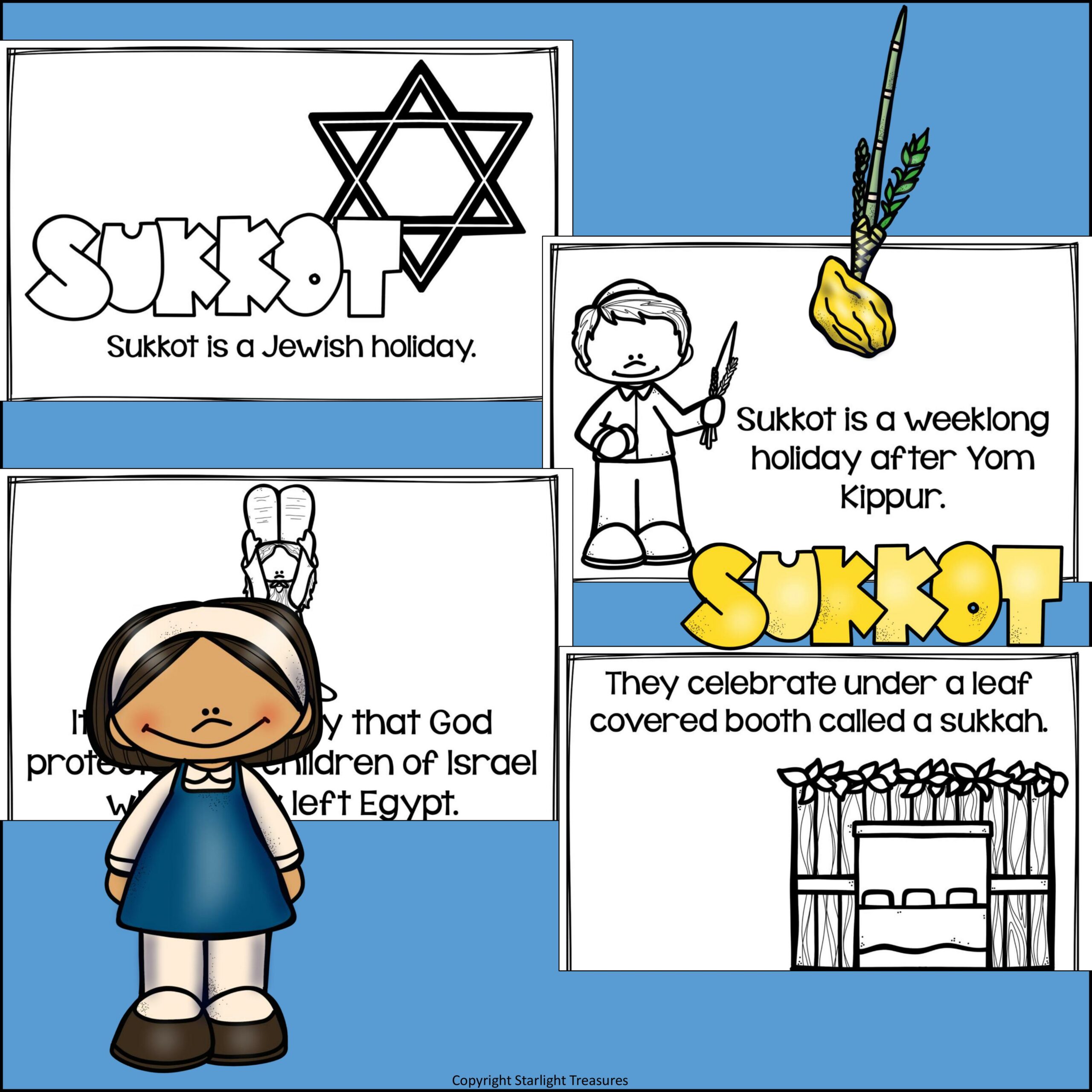 Sukkot Mini Book for Early Readers | Made By Teachers