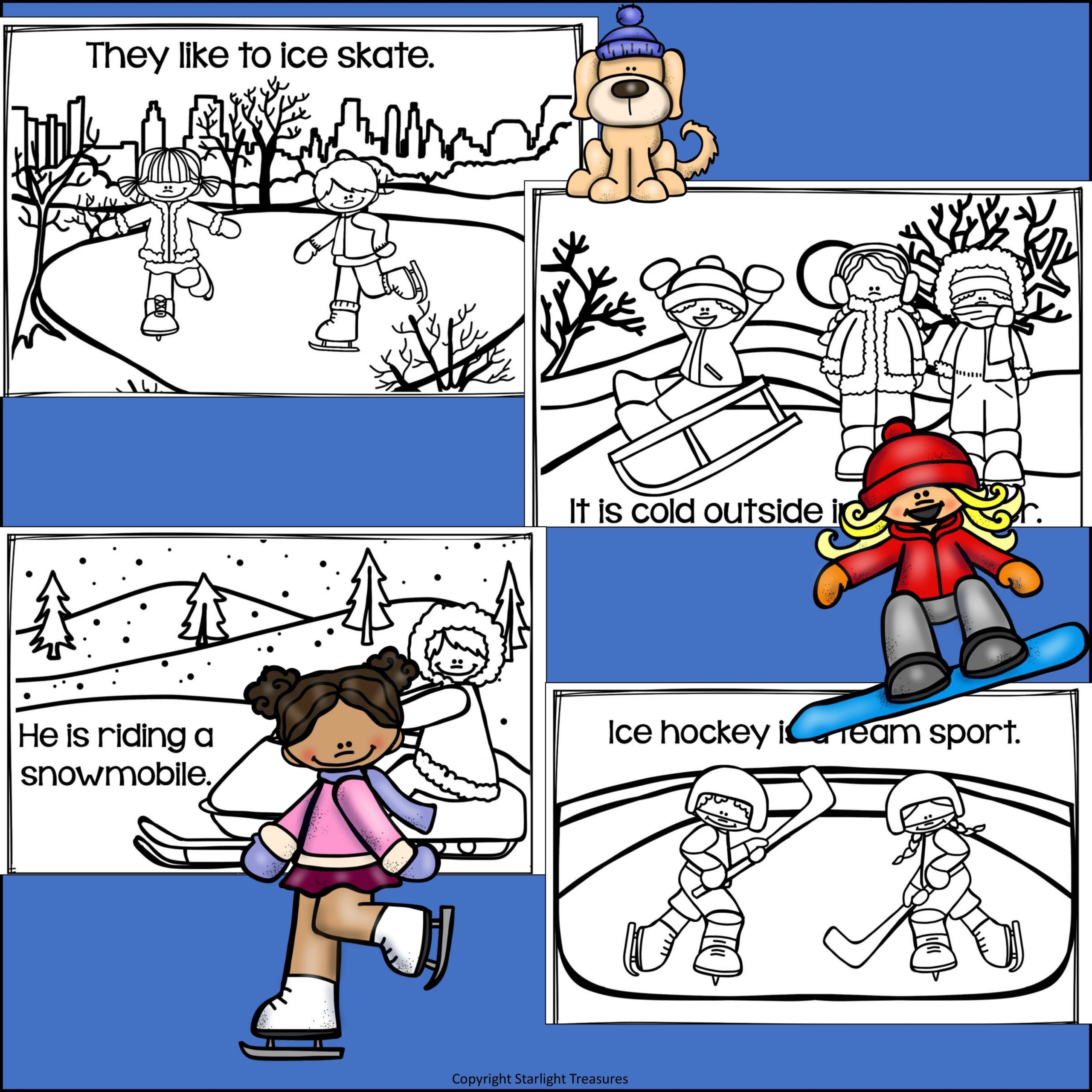 Winter Sports Mini Book for Early Readers | Made By Teachers