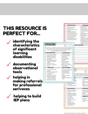 Special Needs Checklists | Made By Teachers