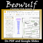 3 Character Maps for BEOWULF (Worksheets, Quiz, Test) PDF & Slides - NO ...