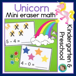 Unicorn Math Activities | Number Shape Addition Subtraction and More ...