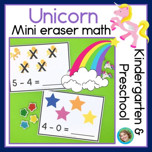 Unicorn Math Activities | Number Shape Addition Subtraction and More ...