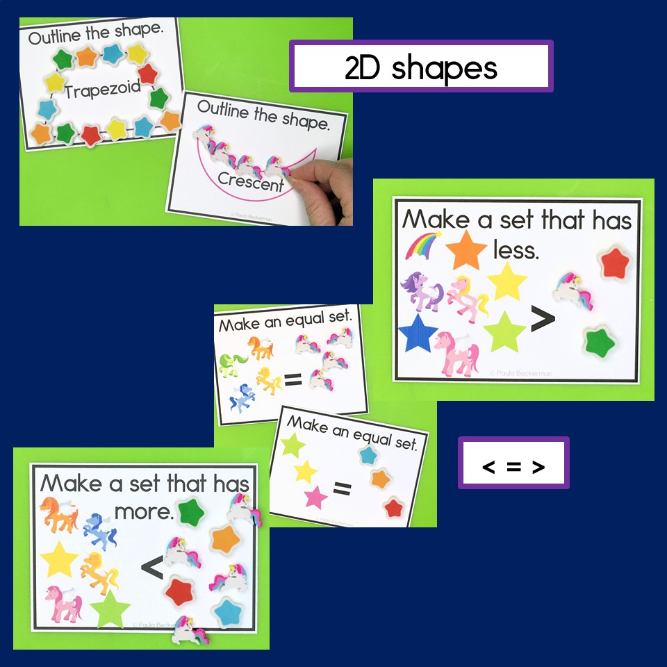 Unicorn Math Activities | Number Shape Addition Subtraction and More ...