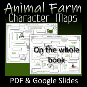 Character Maps on George Orwell's ANIMAL FARM - PDF & Slides - NO PREP ...