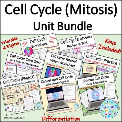 Cell Cycle Mitosis Unit Bundle | Made By Teachers