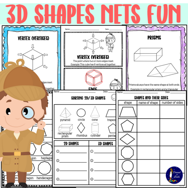 3D Shapes Nets Fun | Made By Teachers