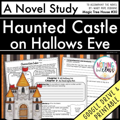 Haunted Castle on Hallows Eve Novel Study Unit | Magic Treehouse Book ...