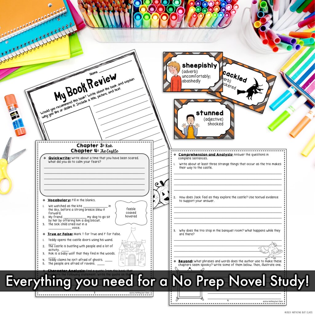 Haunted Castle on Hallows Eve Novel Study Unit | Magic Treehouse Book ...