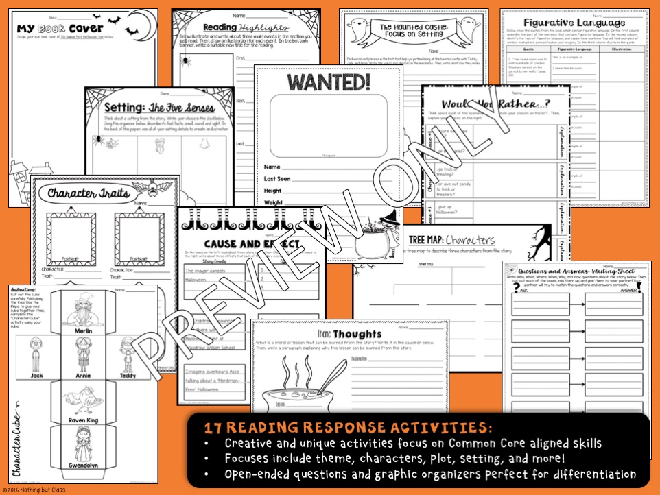 Haunted Castle on Hallows Eve Novel Study Unit | Magic Treehouse Book ...