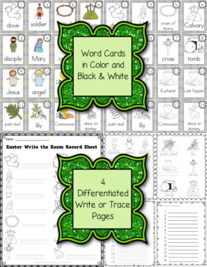 Easter Write the Room - Religious | Made By Teachers