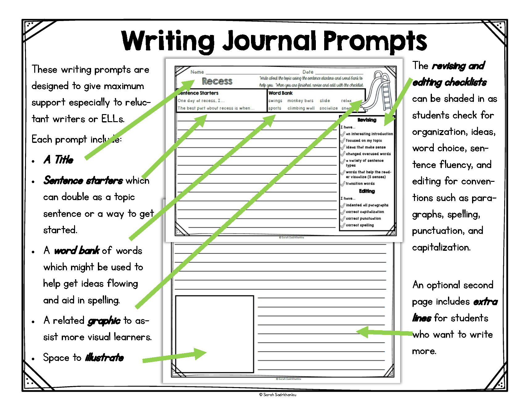 February Monthly Writing Journal with Winter Writing Prompts | Made By ...