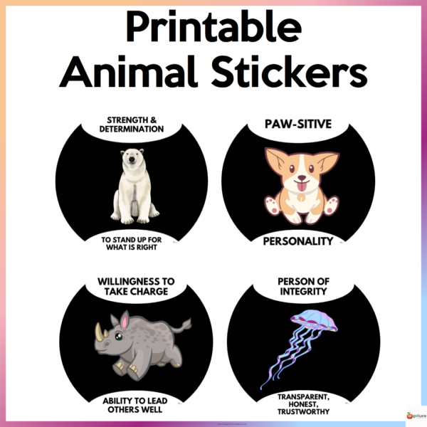Animal Stickers Printable | Made By Teachers