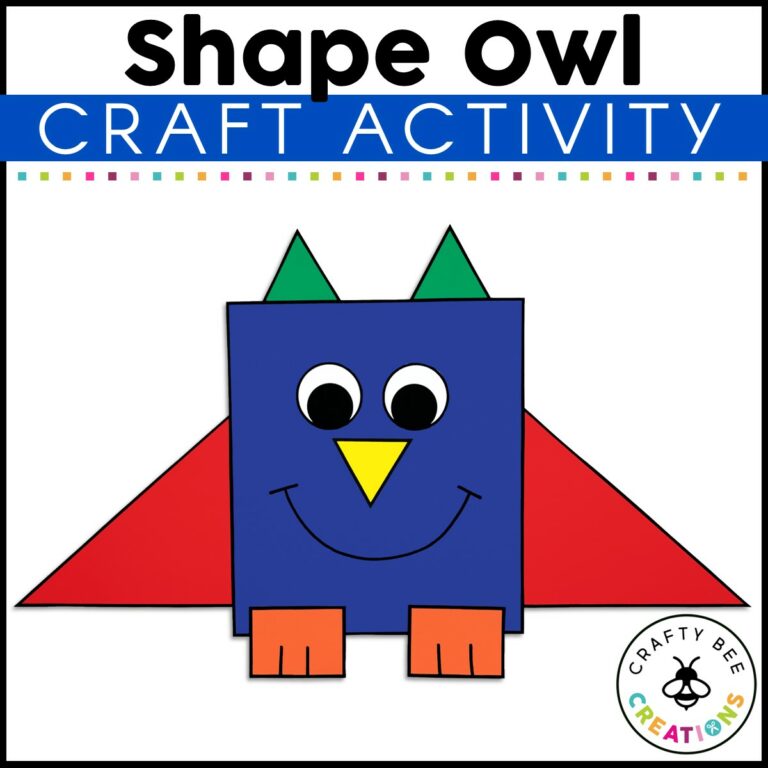 Shape Animal Craft | Owl Craft | Shape Activities | 2D Shapes | Made By ...