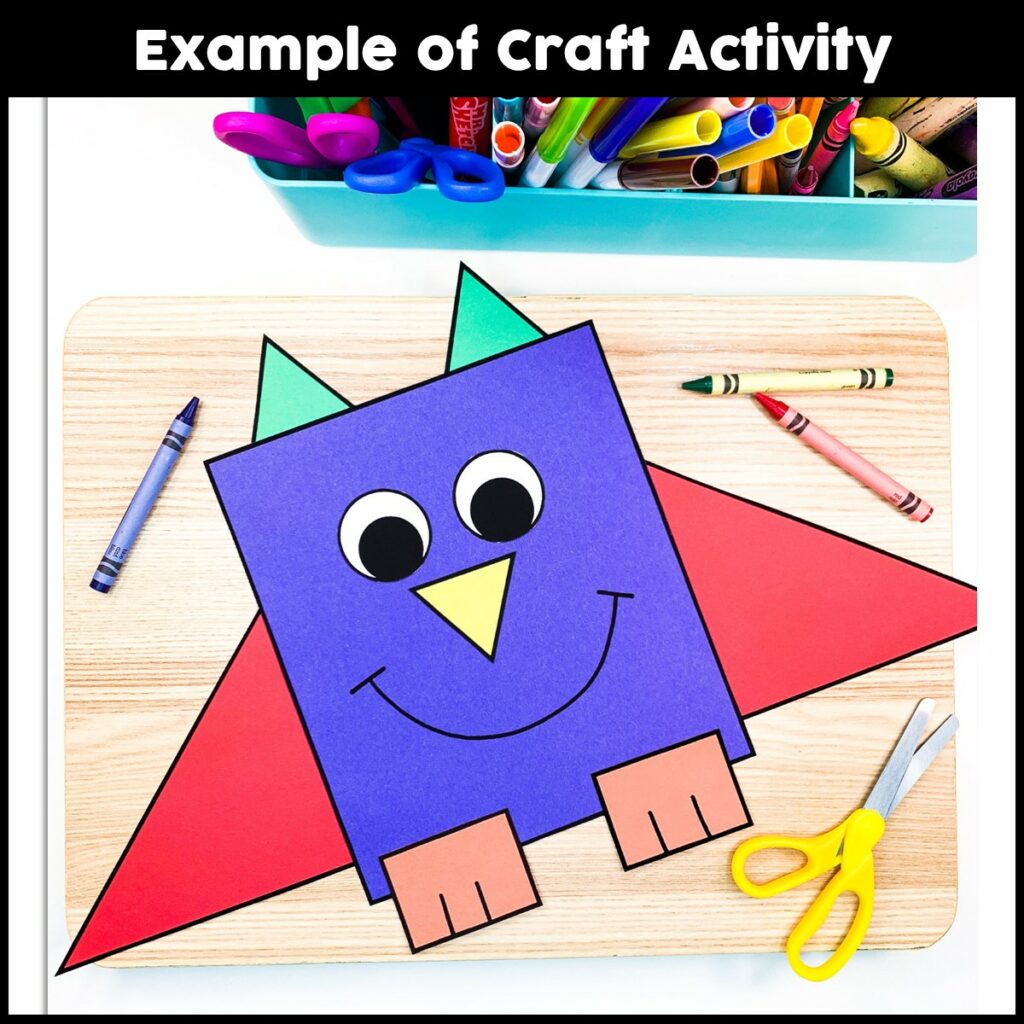 Shape Animal Craft | Owl Craft | Shape Activities | 2D Shapes - Made By ...