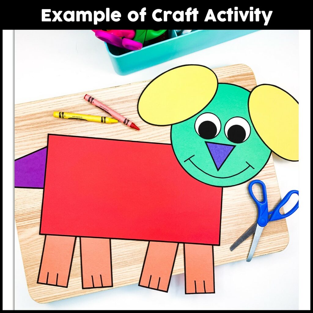 Shape Animal Craft | Dog Craft | Shape Activities | 2D Shapes | Made By ...