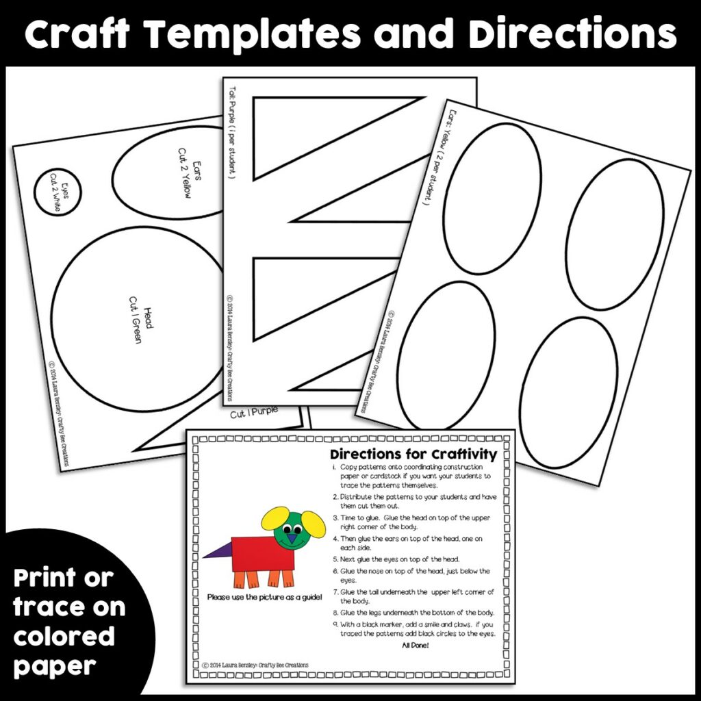 Shape Animal Craft | Dog Craft | Shape Activities | 2D Shapes | Made By ...
