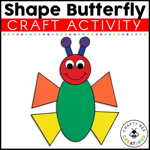 Shape Animal Craft | Butterfly Craft | Shape Activities | 2D Shapes ...