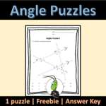 Freebie Angle Relationships Activity to Find Missing Angles in Puzzle ...
