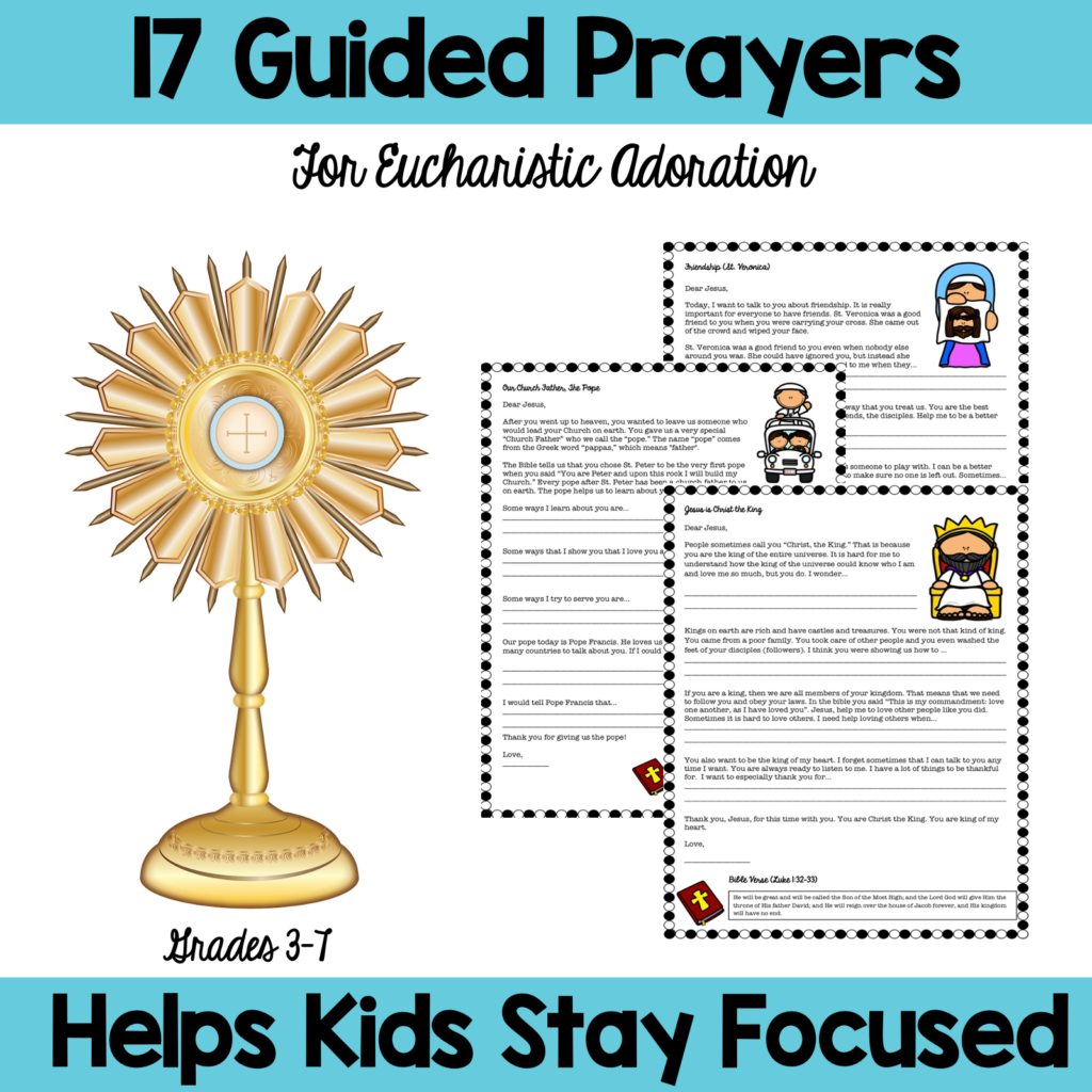 17 Guided Prayers for Eucharistic Adoration | Made By Teachers