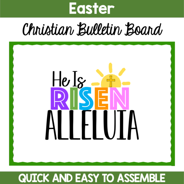 Christian Bulletin Board: Easter, He is Risen! | Made By Teachers