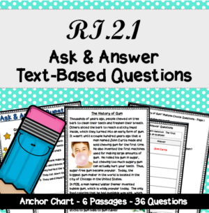RI.2.1: Ask and Answer Text-Based Questions in Nonfiction Text | Made ...