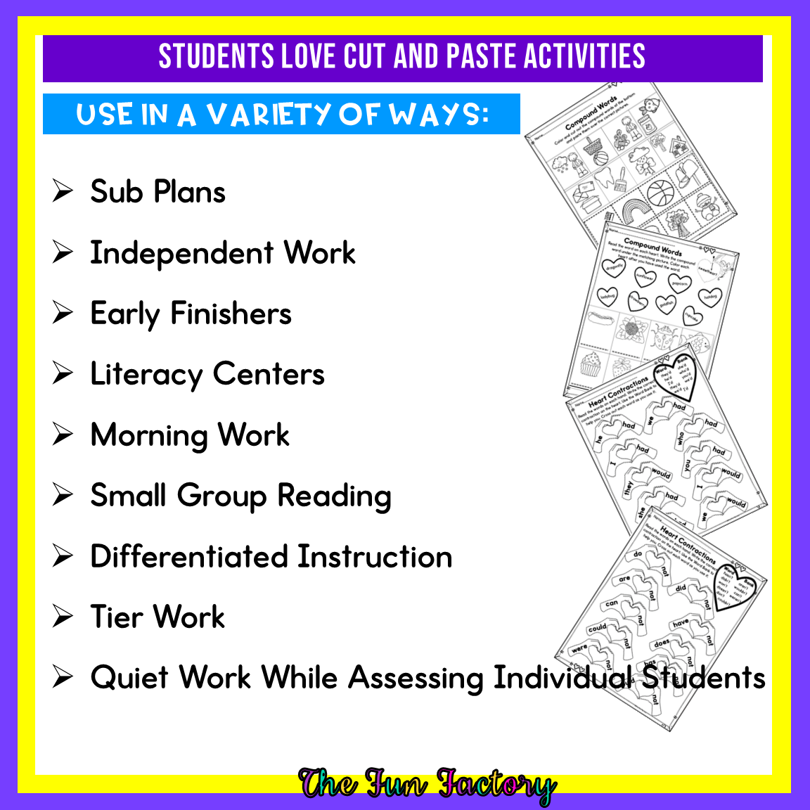 Contractions and Compound Words with Valentines Day Theme | Made By ...