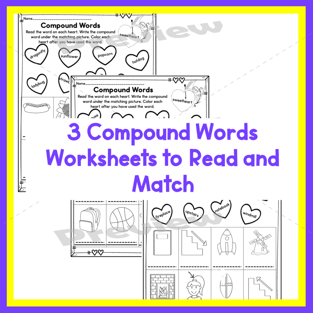 Contractions and Compound Words with Valentines Day Theme | Made By ...
