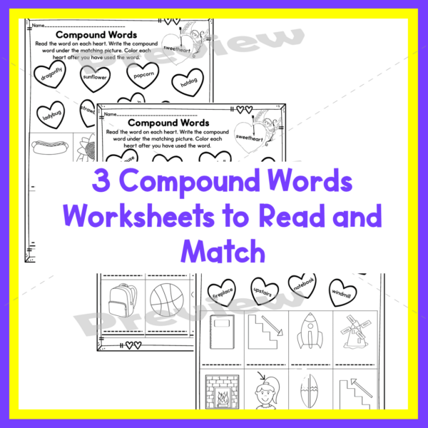 Contractions and Compound Words with Valentines Day Theme | Made By ...