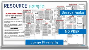 Book Spine Poetry Writing Activities - Poem Templates - 228 Book Titles ...