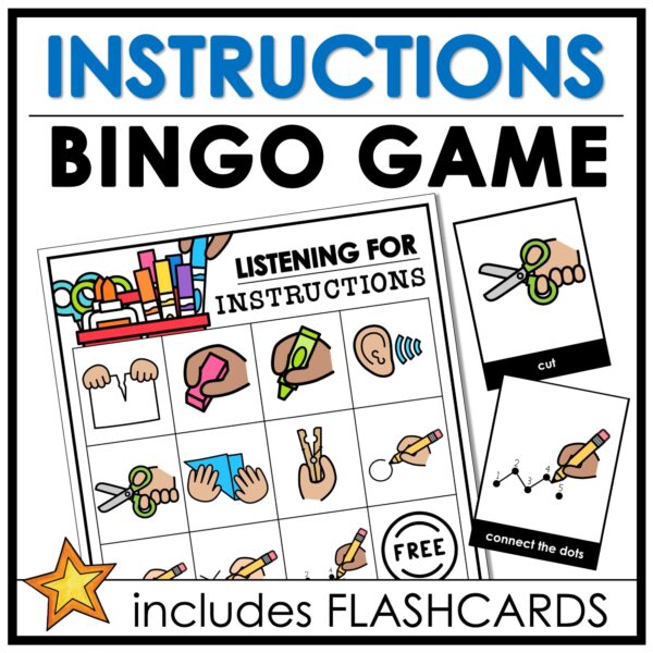 Classroom Instructions ESL Bingo Game for Newcomers + Vocabulary ...
