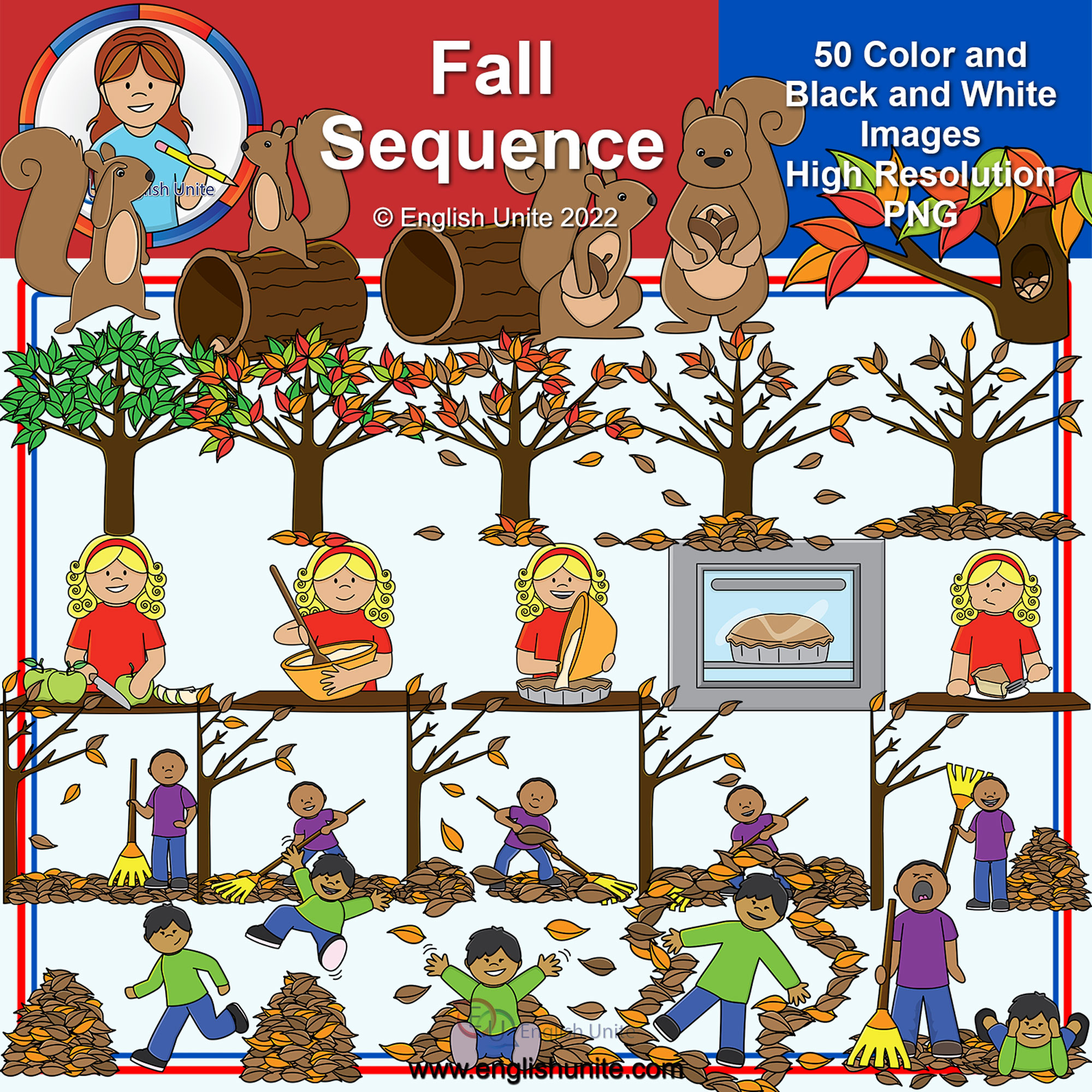 Clip Art - Fall Sequence | Made By Teachers