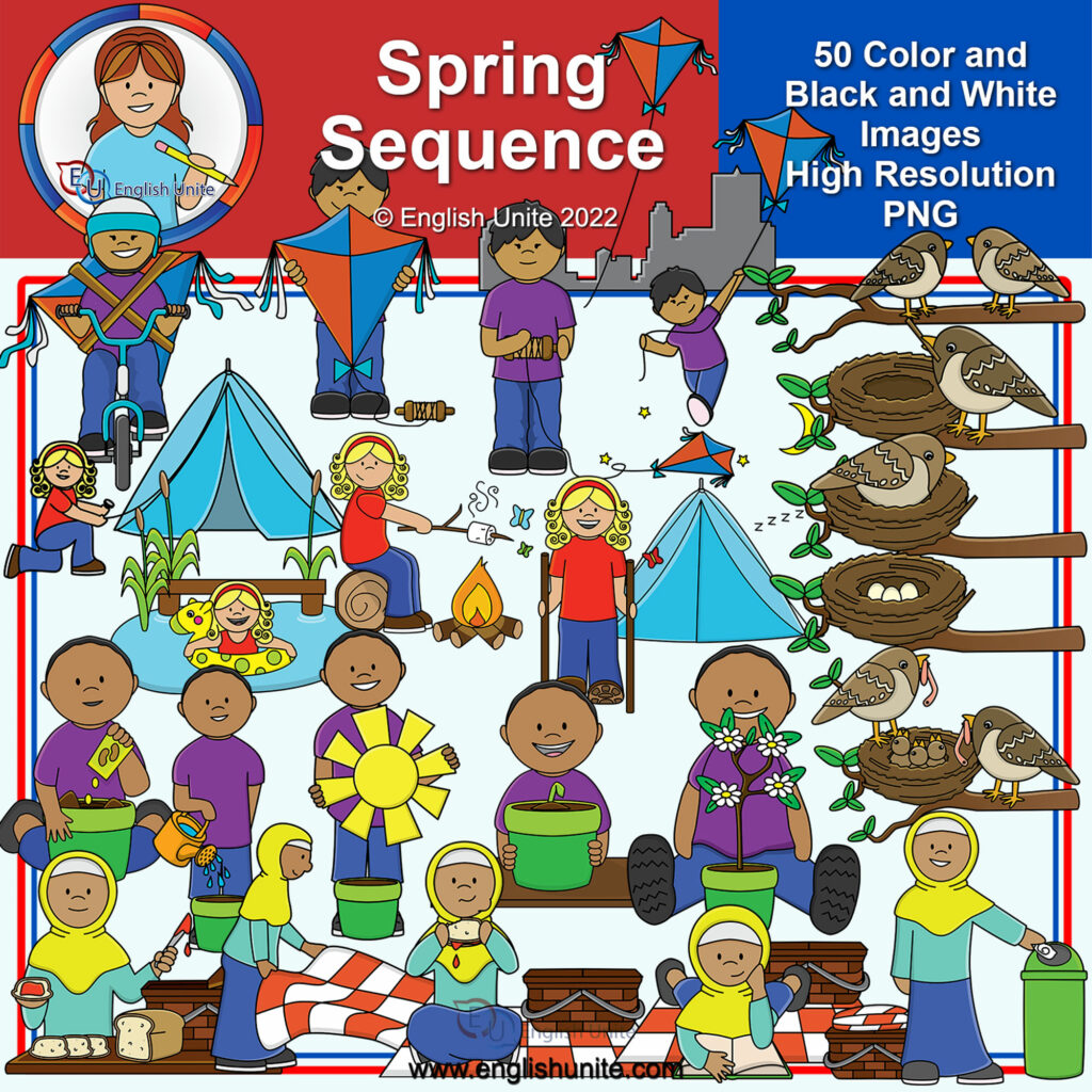 Clip Art - Spring Sequence | Made By Teachers