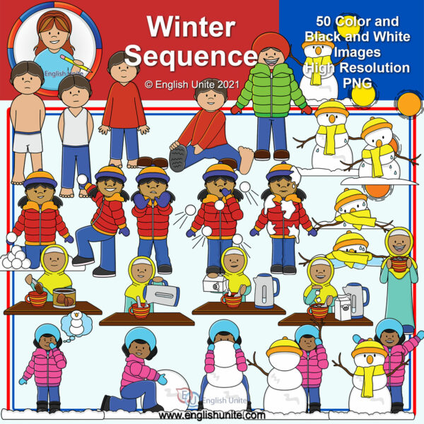 Clip Art - Winter Sequence | Made By Teachers