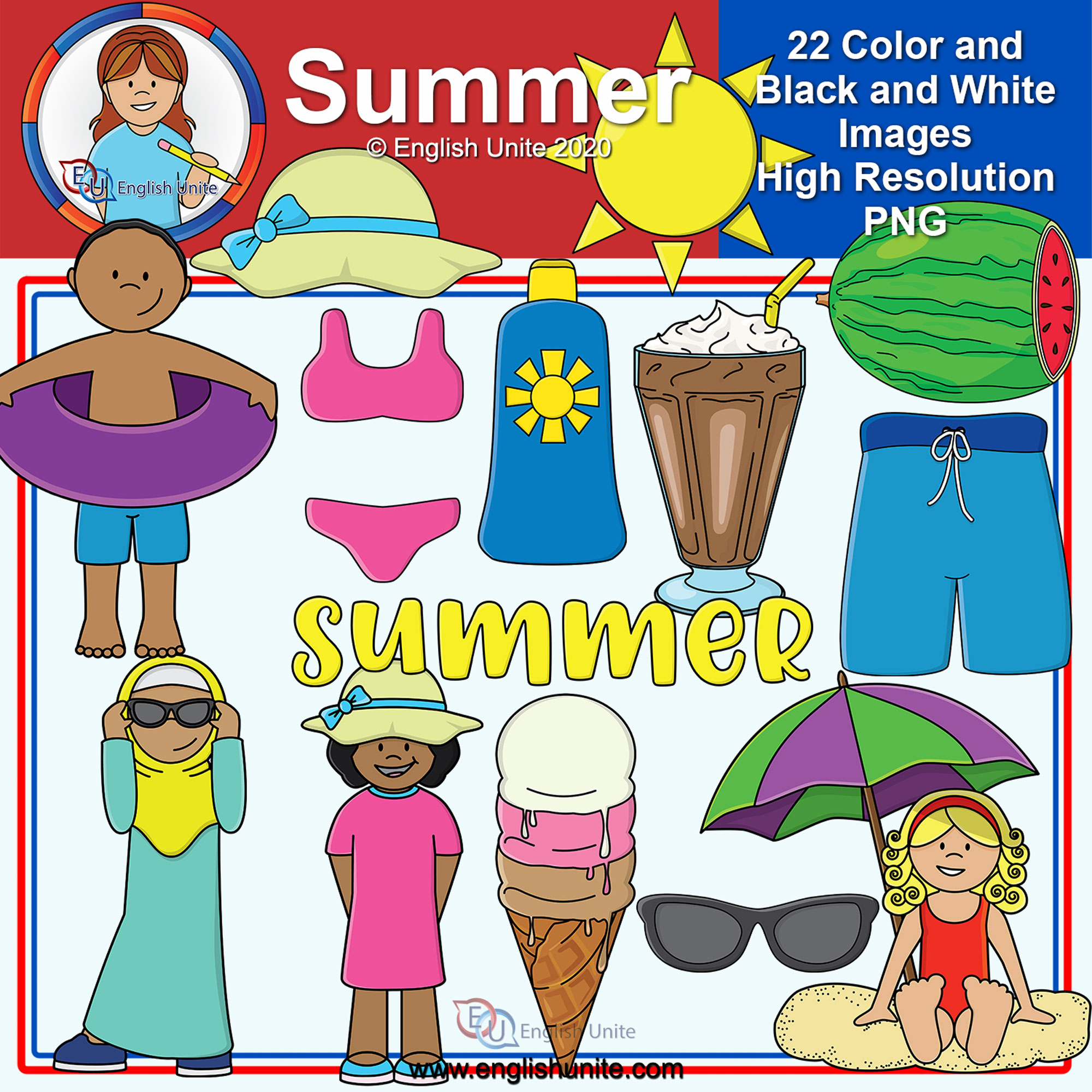 Clip Art - Summer (Seasons) | Made By Teachers