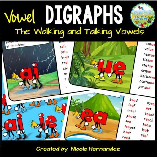 Vowel Digraphs (Vowel Teams) Posters and Student Notebook Sheets | Made ...