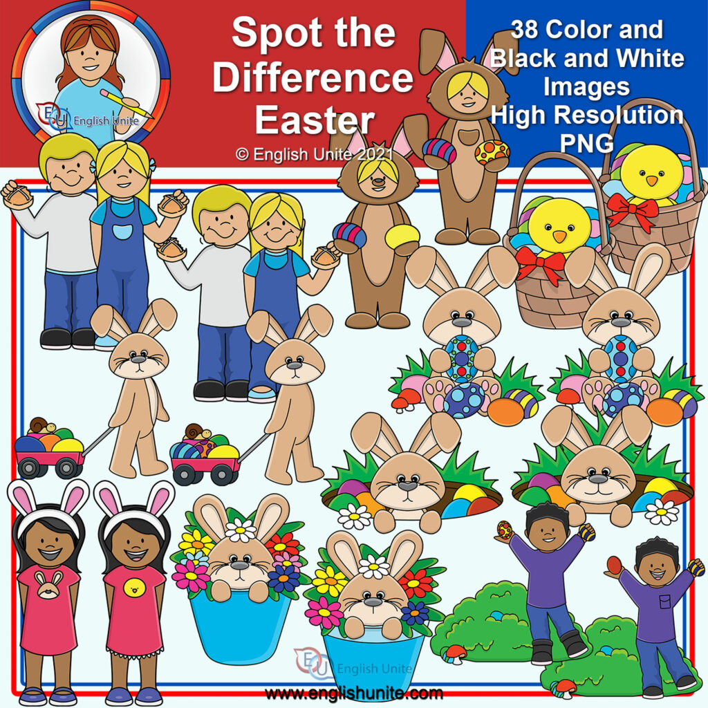 Clip Art - Spot the Difference - Easter | Made By Teachers
