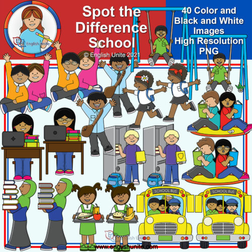Clip Art - Spot the Difference - School | Made By Teachers