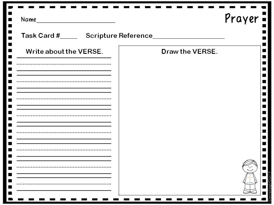 Bible Task Cards: Prayer | Made By Teachers