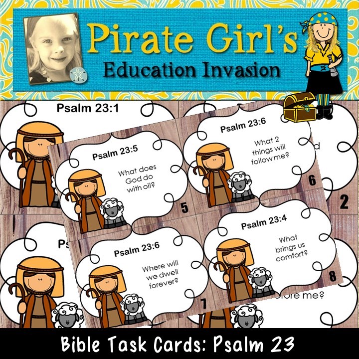 Bible Task Cards: Psalm 23 | Made By Teachers