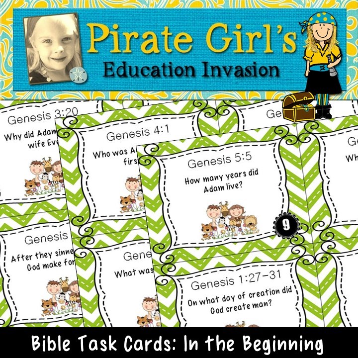 Bible Task Cards: In the Beginning | Made By Teachers
