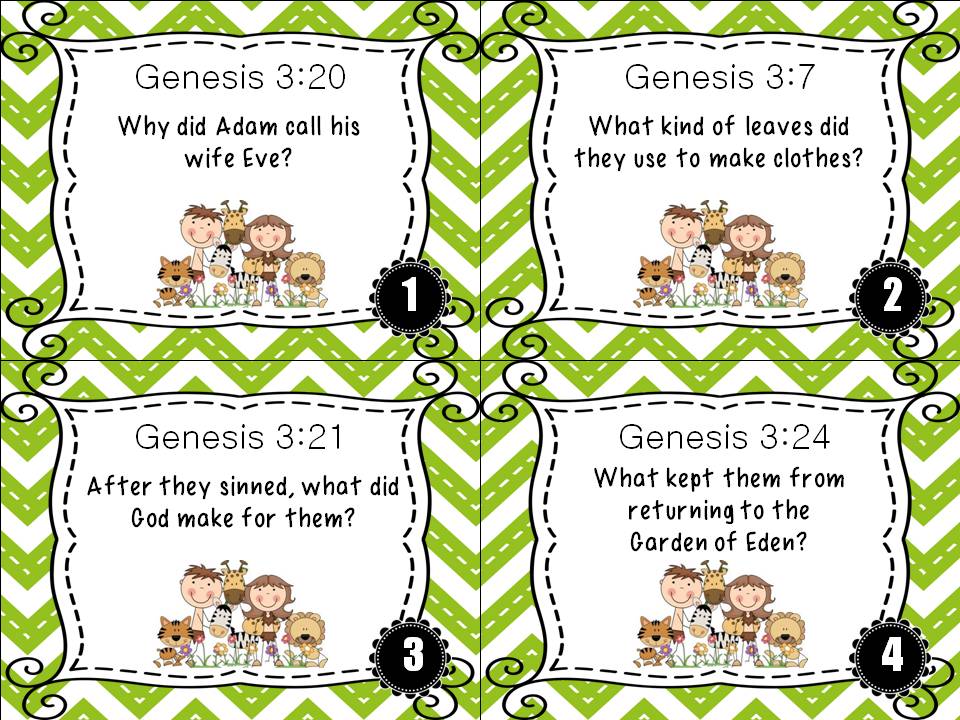 Bible Task Cards: In the Beginning | Made By Teachers