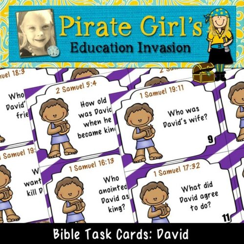 Bible Task Cards: David | Made By Teachers