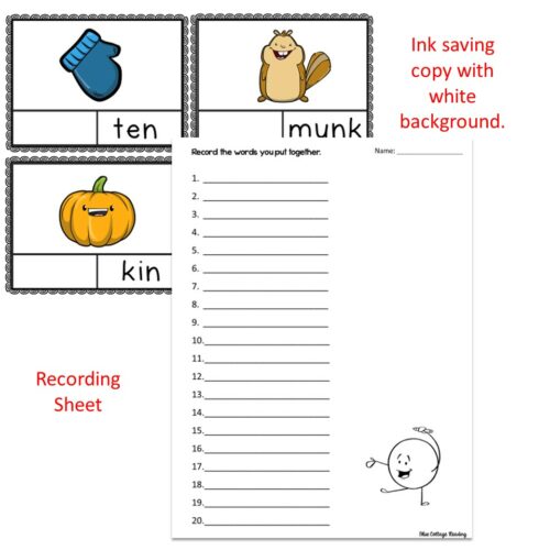 Closed Syllable Puzzle Cards - Center | Made By Teachers