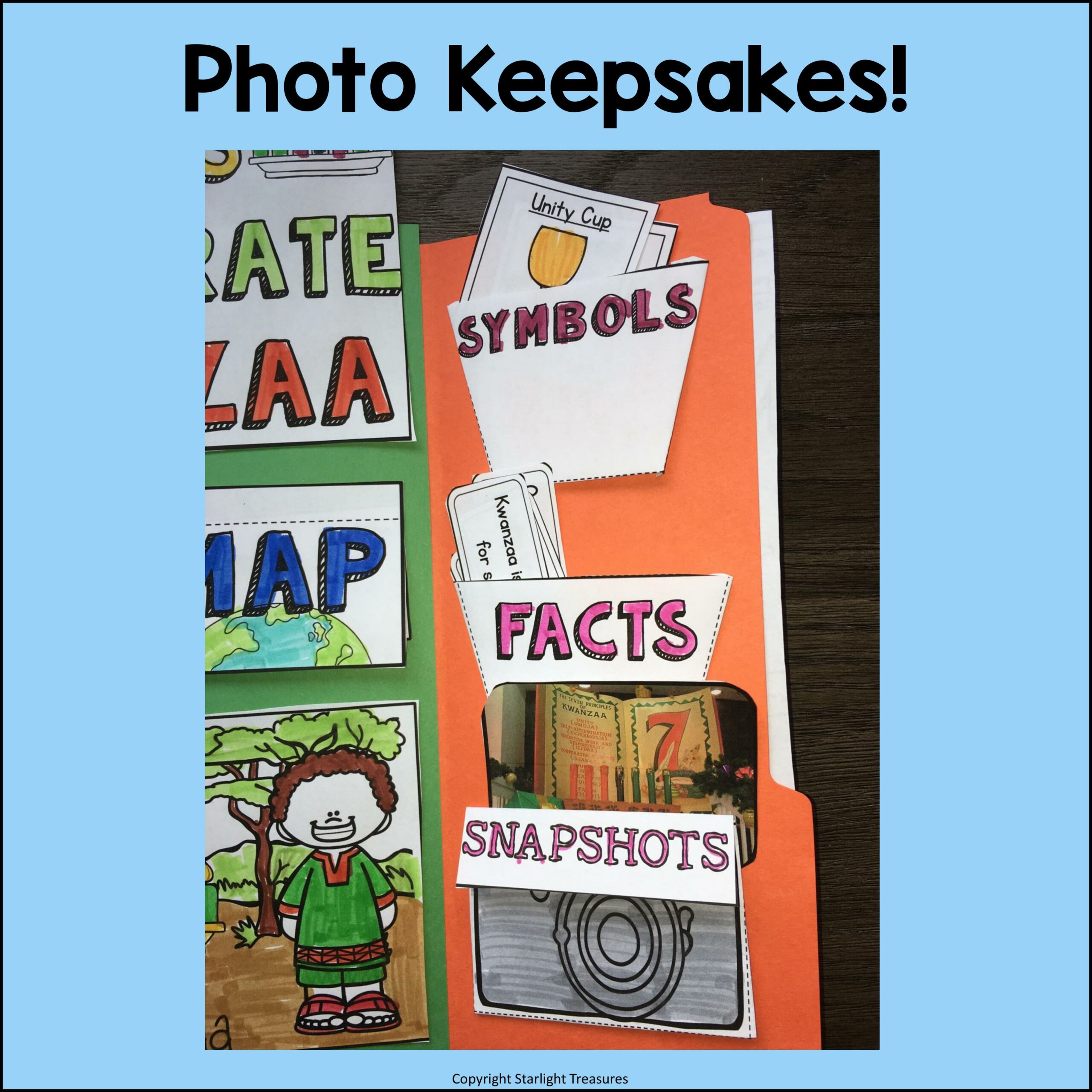 Let's Celebrate Kwanzaa Lapbook for Early Learners - Christmas Around ...