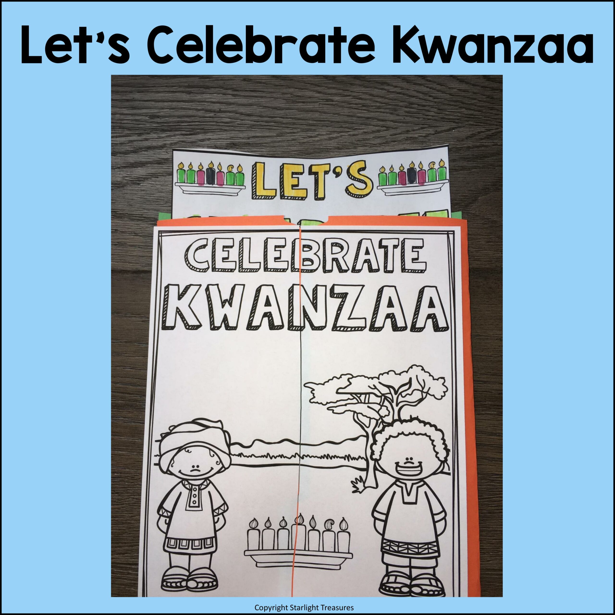 Let's Celebrate Kwanzaa Lapbook for Early Learners - Christmas Around ...