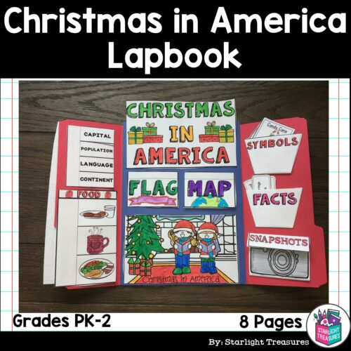 Christmas in America Lapbook for Early Learners - Christmas Around the ...