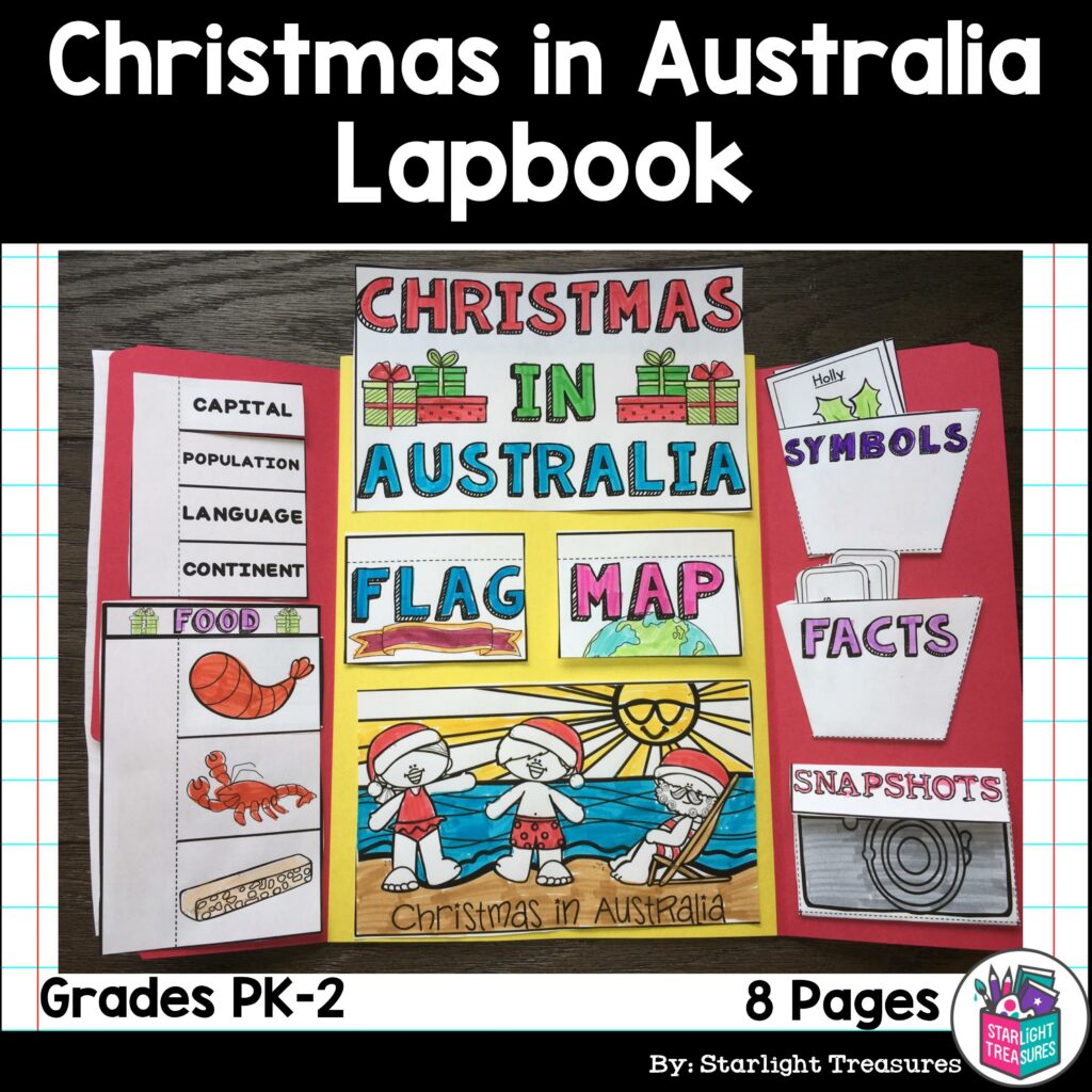 Christmas in Australia Lapbook for Early Learners - Christmas Around ...