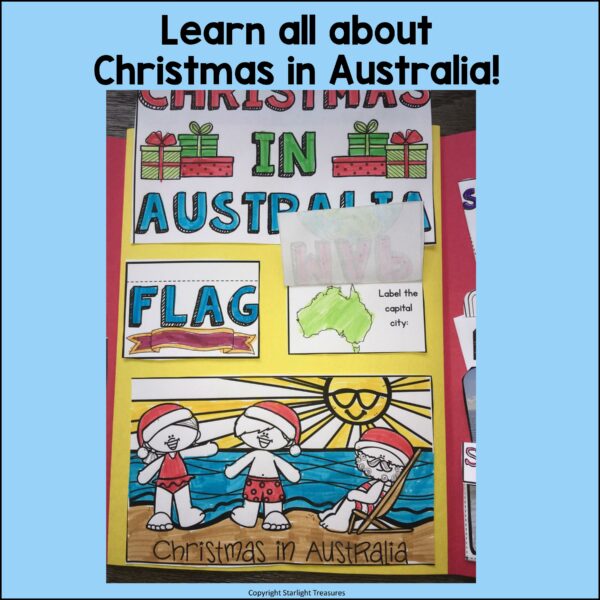 Christmas in Australia Lapbook for Early Learners - Christmas Around ...